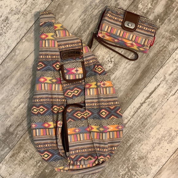 UNIONBAY | Bags | Unionbay Sling Backpack And Wallet Bundle | Poshmark